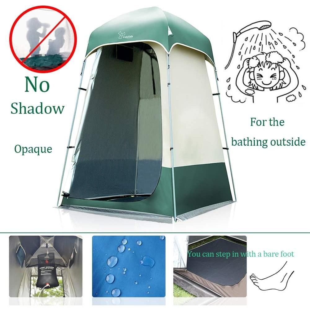 Vidalido Outdoor Shower Tent Changing Room Privacy Portable Camping ...