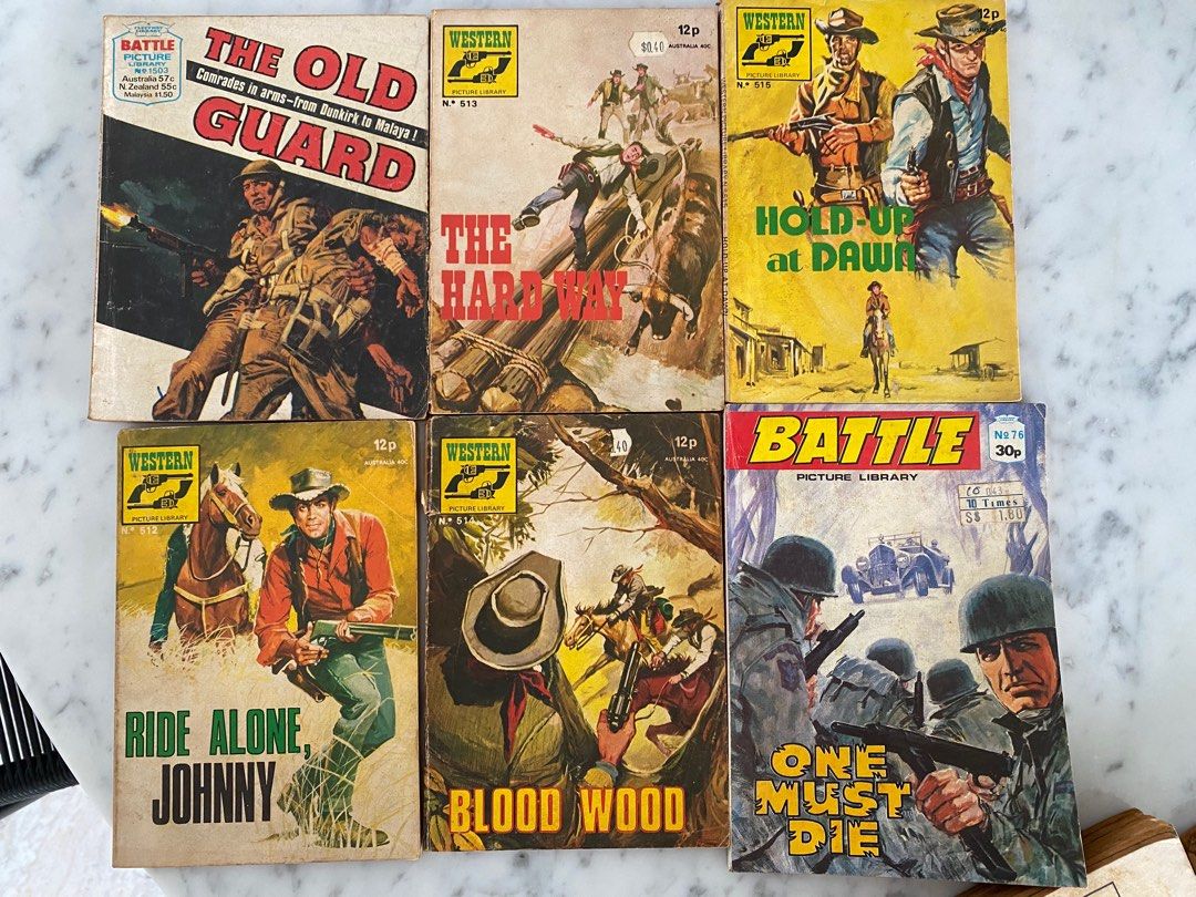 Vintage Comics (War Picture Library, Commando, Cowboy), Hobbies & Toys ...