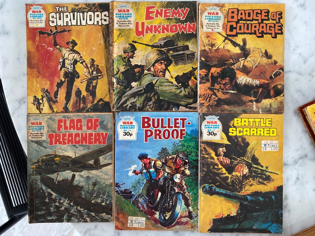 Vintage Comics (War Picture Library, Commando, Cowboy), Hobbies & Toys ...