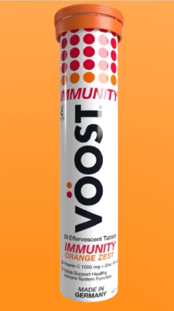 Voost Immunity Orange Zest Vitamin C 1000mg + Zinc 10mg, Health ...