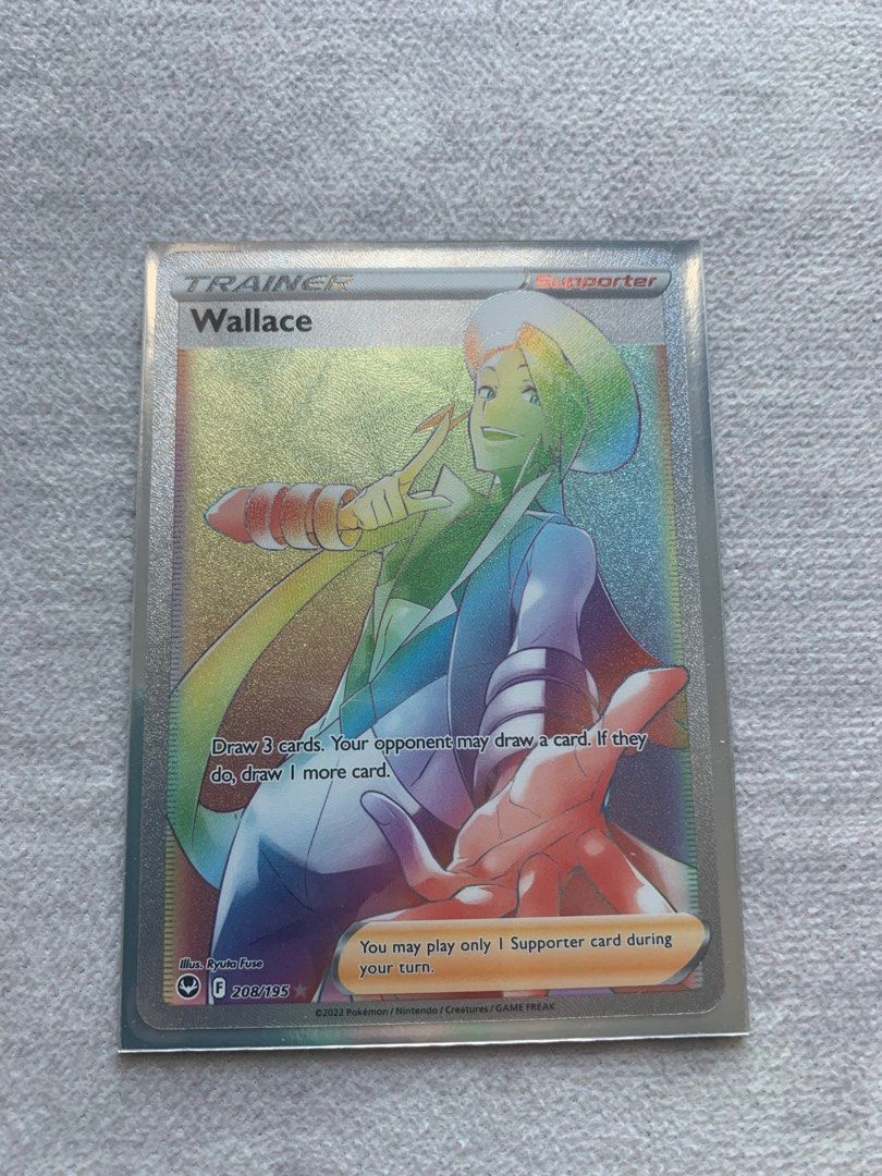 Wallace - 208/195 Hyper Rare Rainbow (Pokemon TCG - Silver Tempest ...
