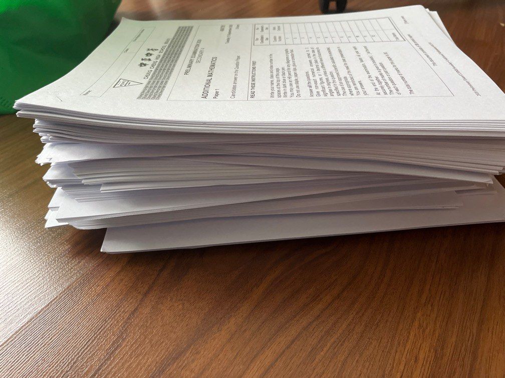 Whole stack of additional mathematics test paper, Hobbies & Toys, Books ...