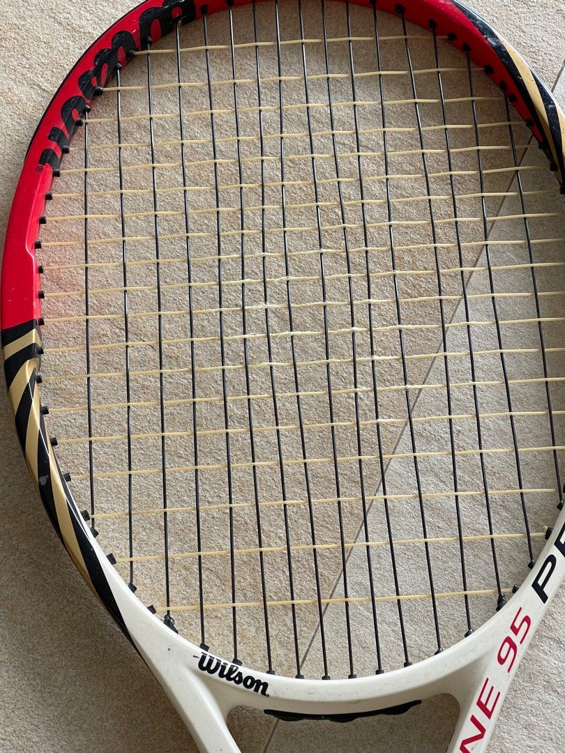 Wilson tennis racket prostaff six.one 95, Sports Equipment, Sports ...