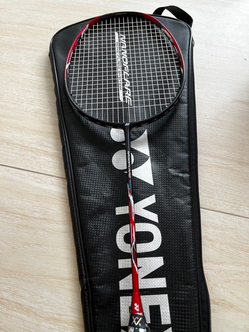 Yonex Badminton Racket (4ug5)+ shuttlecock, Sports Equipment, Sports ...