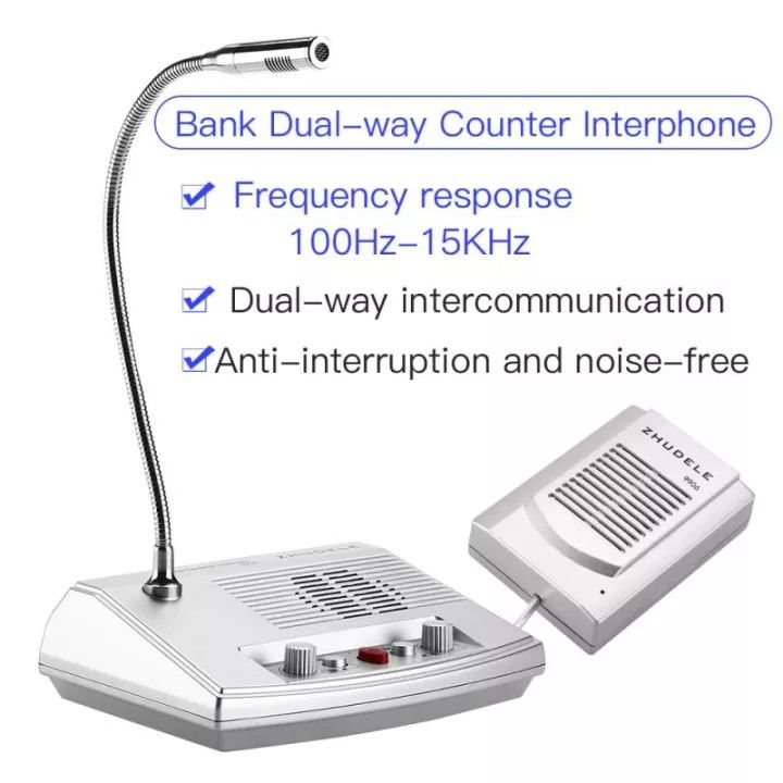 ZHUDELE ZDL-9906 Ideal Window Intercom Microphone, Computers & Tech ...