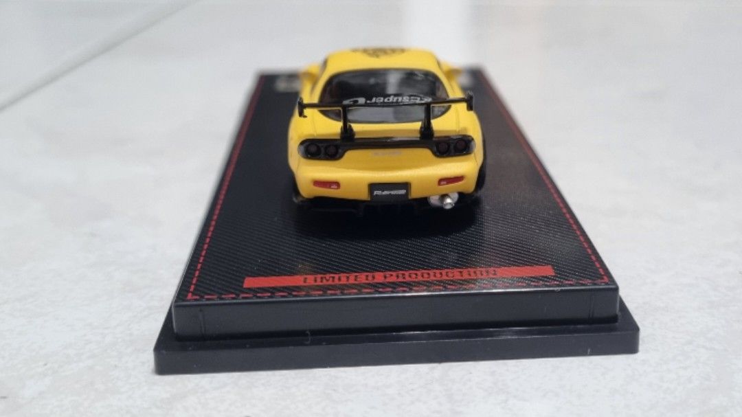 1/64 Ignition model Mazda RX-7 (FD3S) RE Amemiya Matte Yellow, Hobbies & Toys, Toys & Games on ...