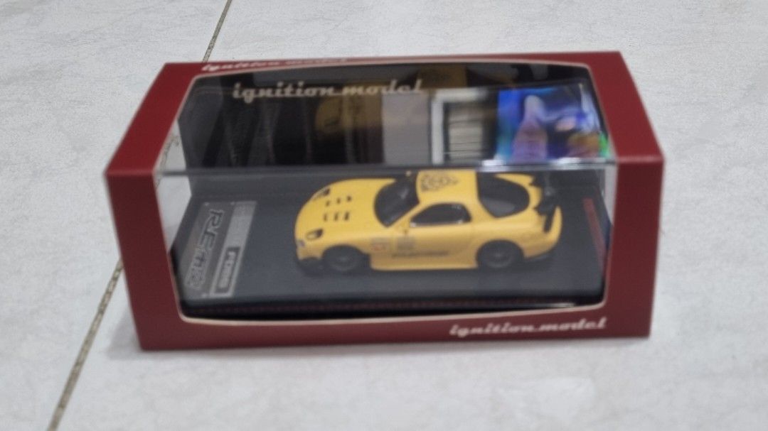 1/64 Ignition model Mazda RX-7 (FD3S) RE Amemiya Matte Yellow, Hobbies & Toys, Toys & Games on ...