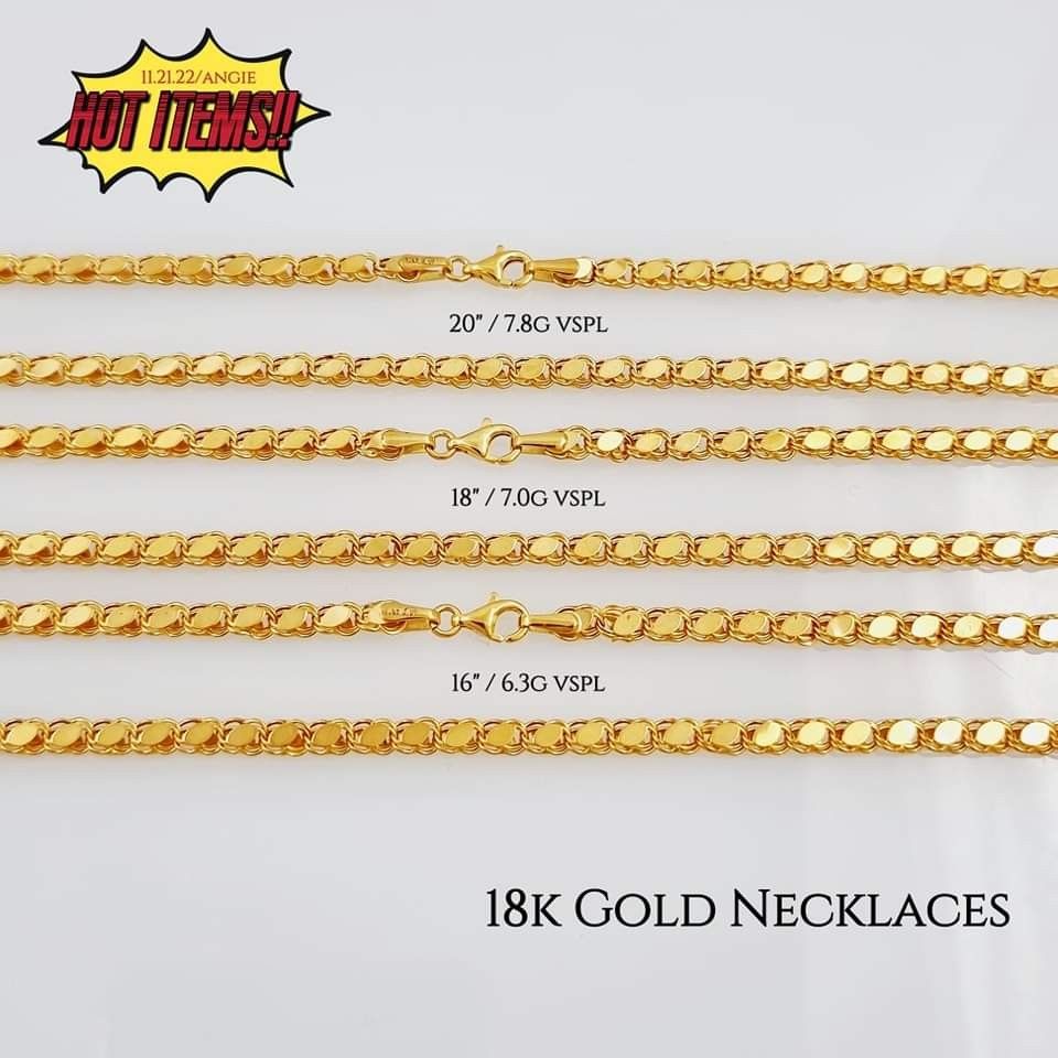 18K Saudi Gold Damascus Chain, Women's Fashion, Jewelry & Organizers ...