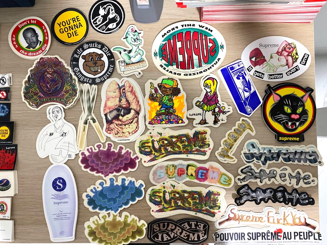 $1 Supreme stickers, Hobbies & Toys, Stationery & Craft, Art & Prints ...
