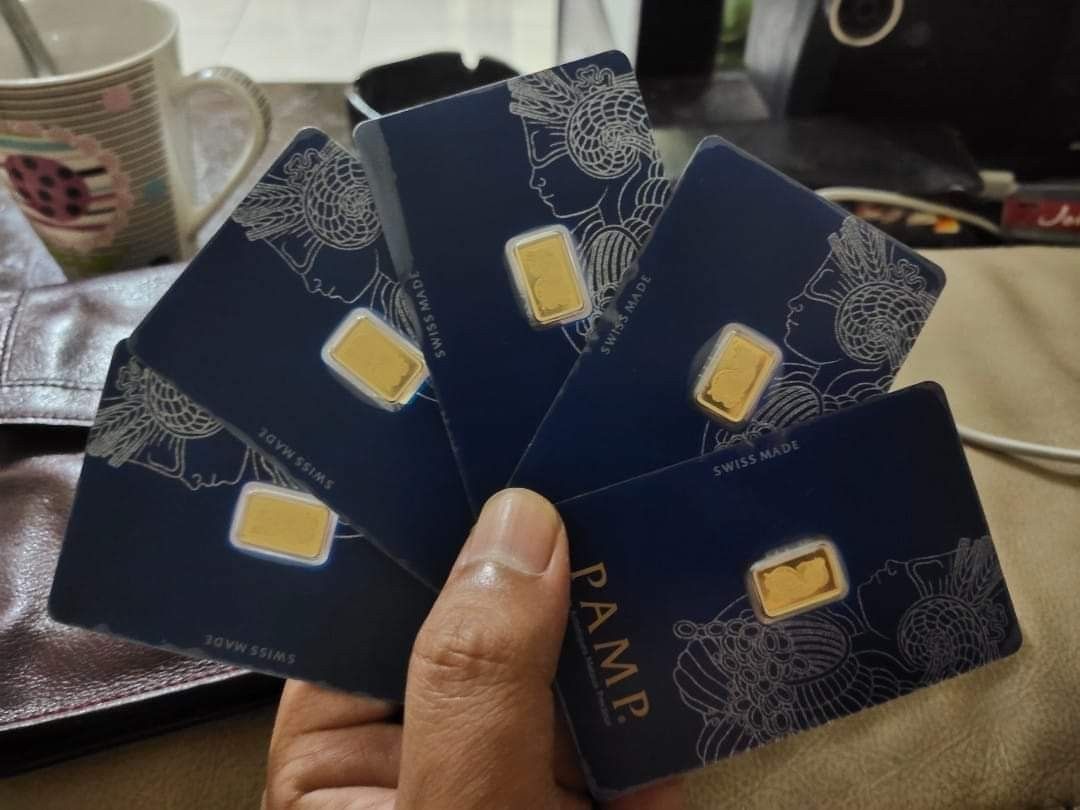 1g Gold Bar Pamp Suisse, Luxury, Watches on Carousell