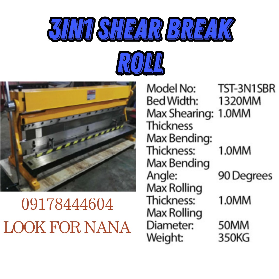 3IN1 SHEAR BREAK ROLL, Commercial & Industrial, Industrial Equipment on ...