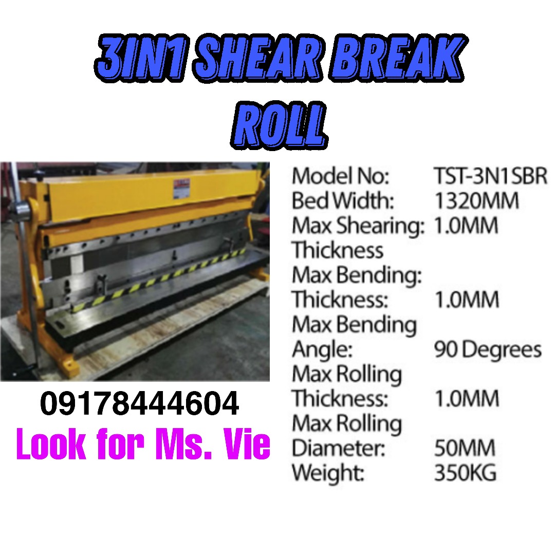 3in1 shear break roll, Commercial & Industrial, Industrial Equipment on ...