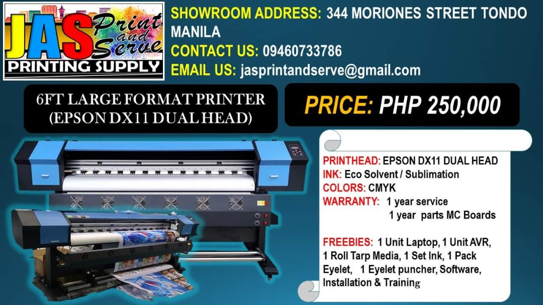 6FT DUAL HEAD LARGE FORMAT PRINTER MACHINE, Computers & Tech, Printers ...