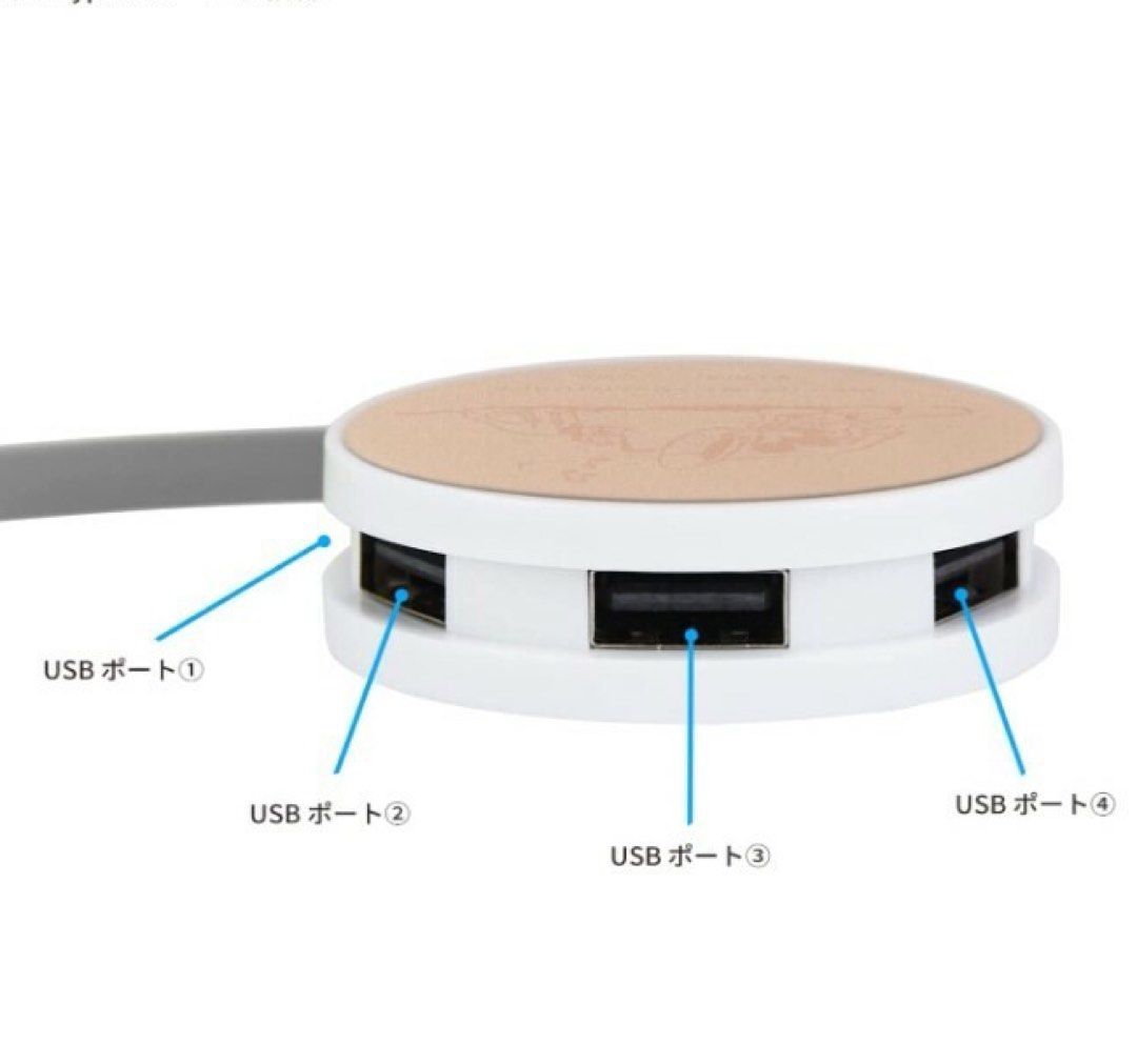 日本直送 Disney 迪士尼 Round USB Hub 系列 Mickey & Pluto 米奇布魯圖 / 布魯托 4 Port USB ...