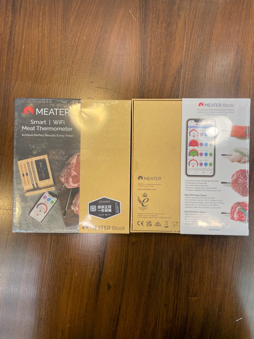 門市全新現貨‼️ MEATER Block 4支裝智慧型肉類溫度計, 傢俬＆家居, 浴室、廚房用品配件 - Carousell