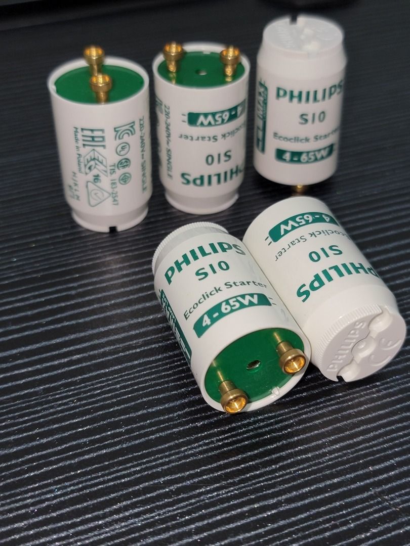飛利浦 Philips S10 Ecoclick Starter 4-65W 光管士撻 啓動器 Made in Holland 荷蘭製造 每粒 ...