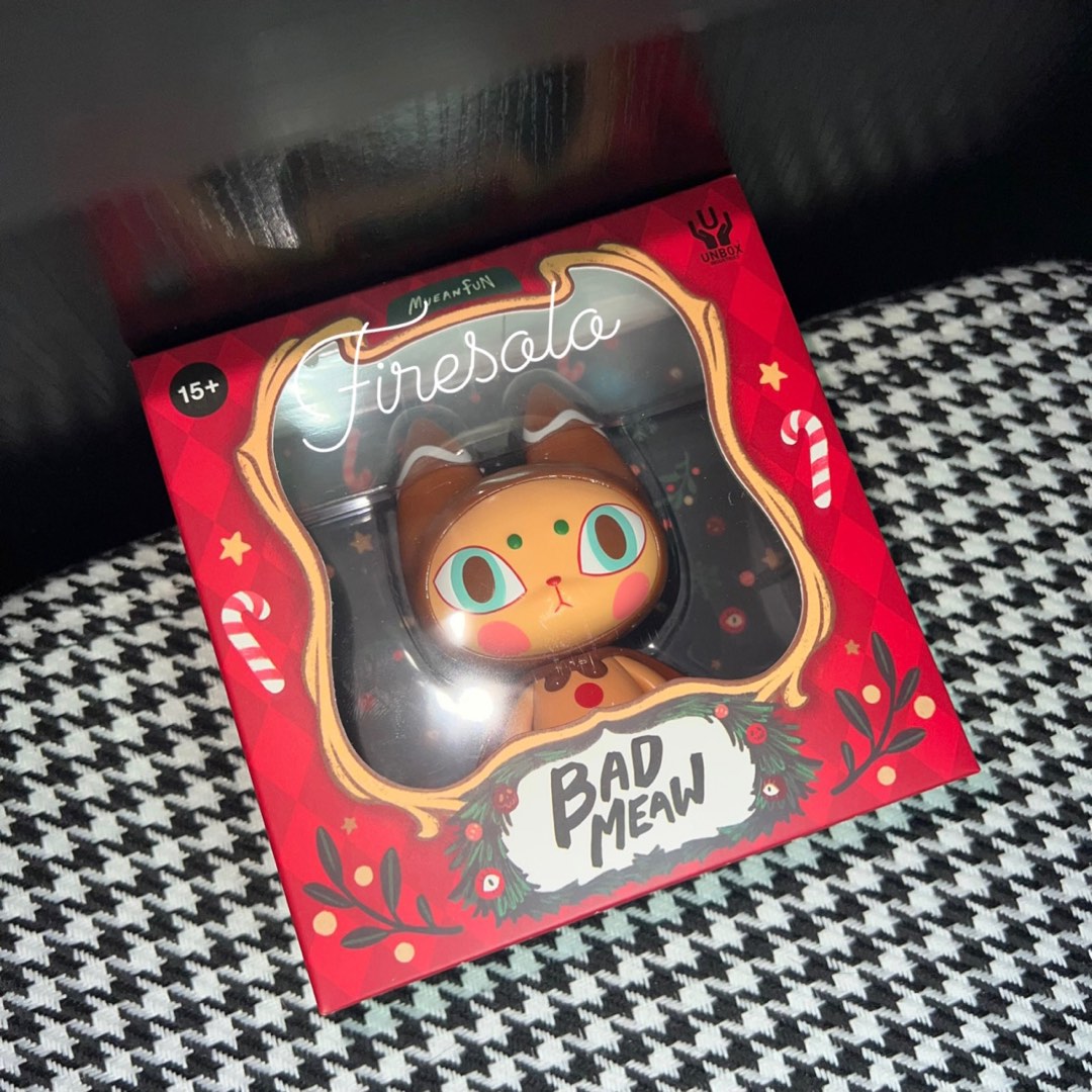 限量絕版 Unbox Bad Meaw Gingerbread (Christmas Edition）聖誕展覽限定 薑餅人, 興趣及遊戲 ...