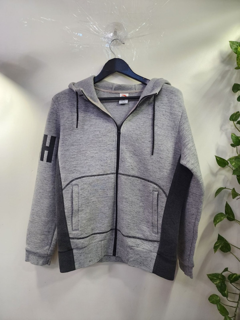 Anta Grey "Tech fleece" Jacket, Men's Fashion, Coats, Jackets and ...