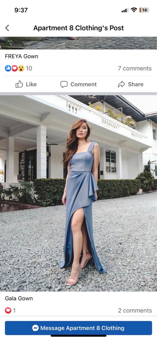 APARTMENT Eight Gown, Women's Fashion, Dresses & Sets, Evening dresses ...