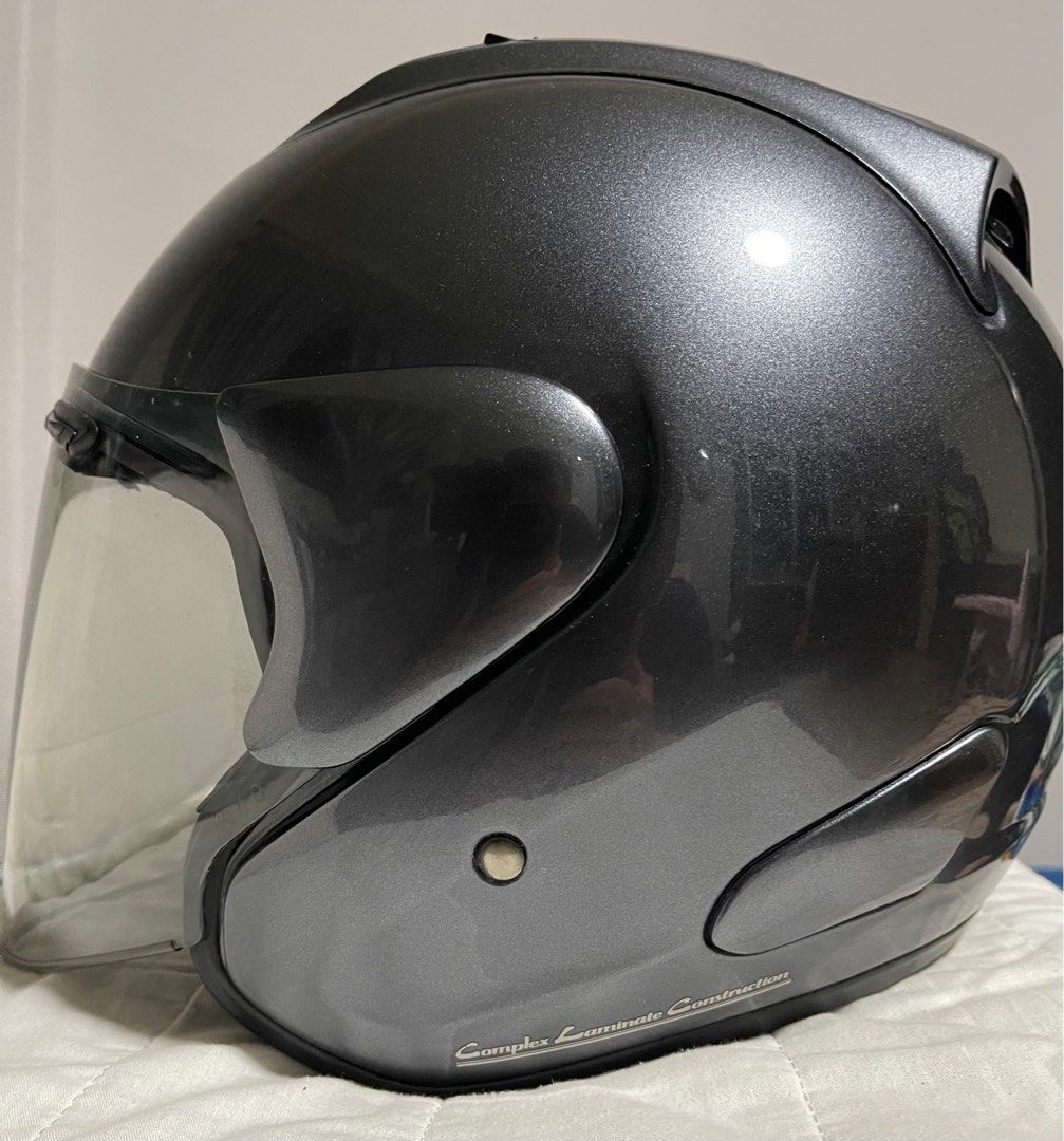 Arai Ram 3 Gunmetal Grey, Motorcycles, Motorcycle Apparel on Carousell