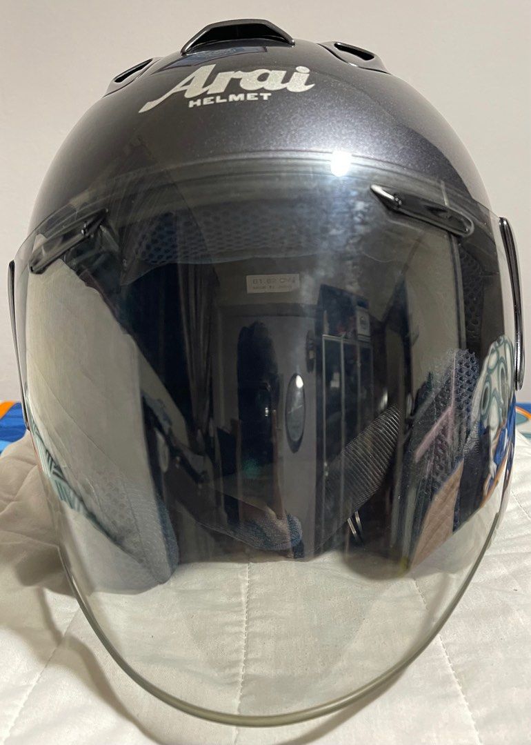 Arai Ram 3 Gunmetal Grey, Motorcycles, Motorcycle Apparel on Carousell
