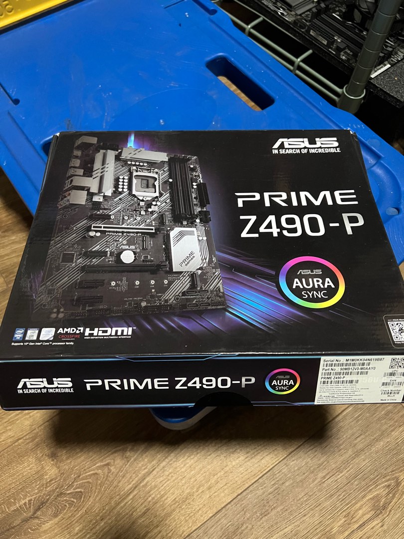 Asus Prime Z490 Z490-P ATX Motherboard, Computers & Tech, Parts ...