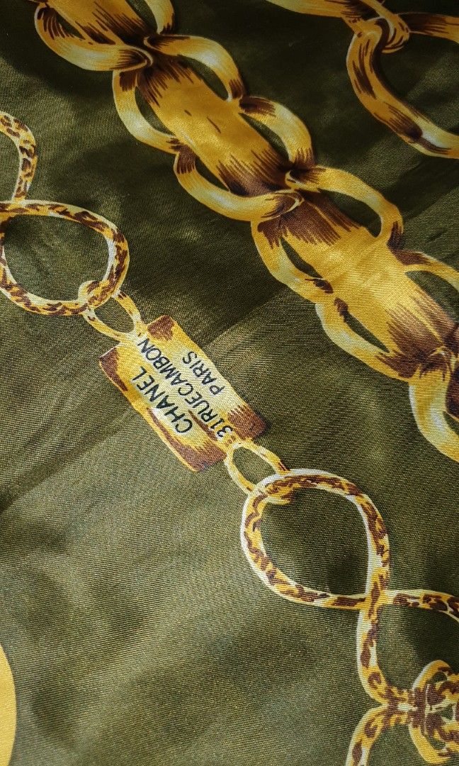 Authentic chanel vintage acarf, Luxury, Apparel on Carousell
