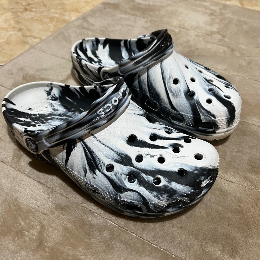 Authentic Crocs Marbled Clog, Women's Fashion, Footwear, Flats ...