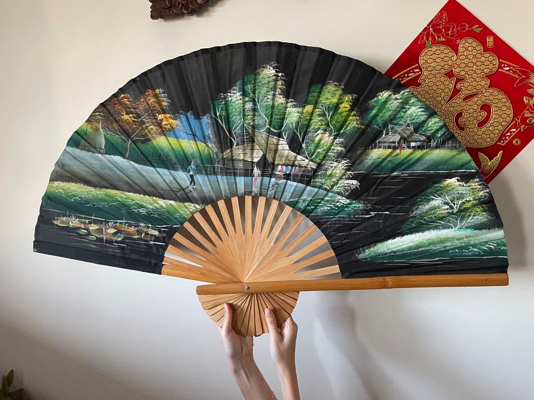 BALI DECO FOLDING FAN, Furniture & Home Living, Lighting & Fans, Fans ...