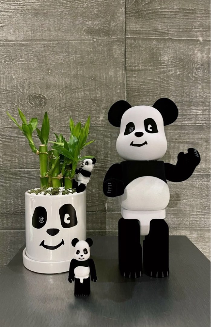 Bearbrick x CLOT Panda 400%, Hobbies & Toys, Toys & Games on Carousell