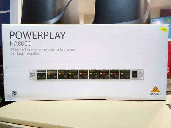 BEHRINGER HA8000 8 Channel High-Power Headphones Mixing and Distribution Amplifier, Audio, Other ...