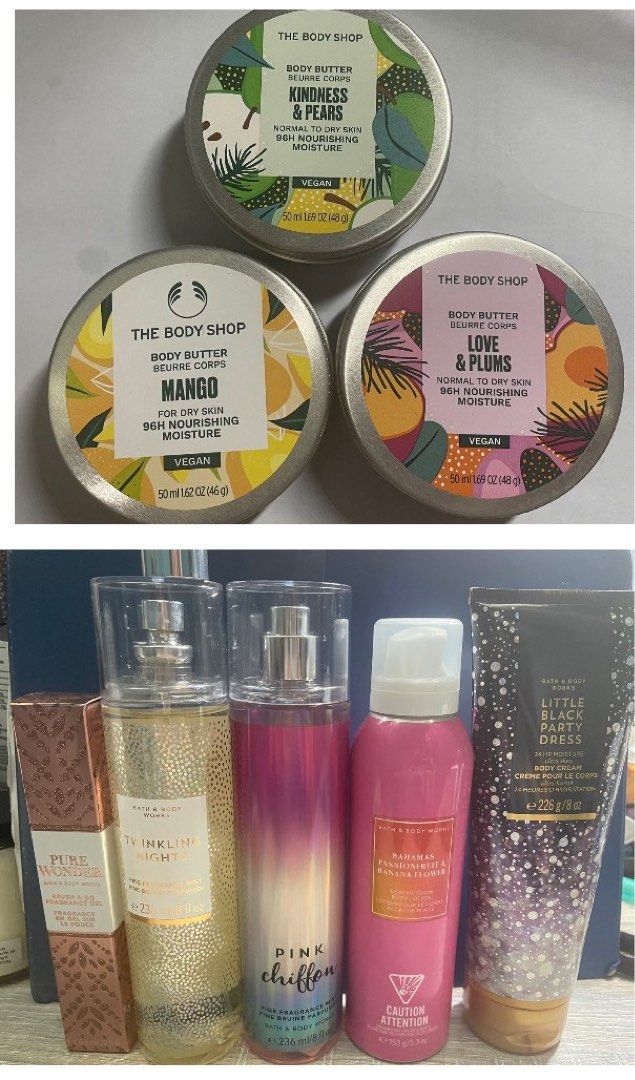 Body shop and bath and body works products, Beauty & Personal Care ...