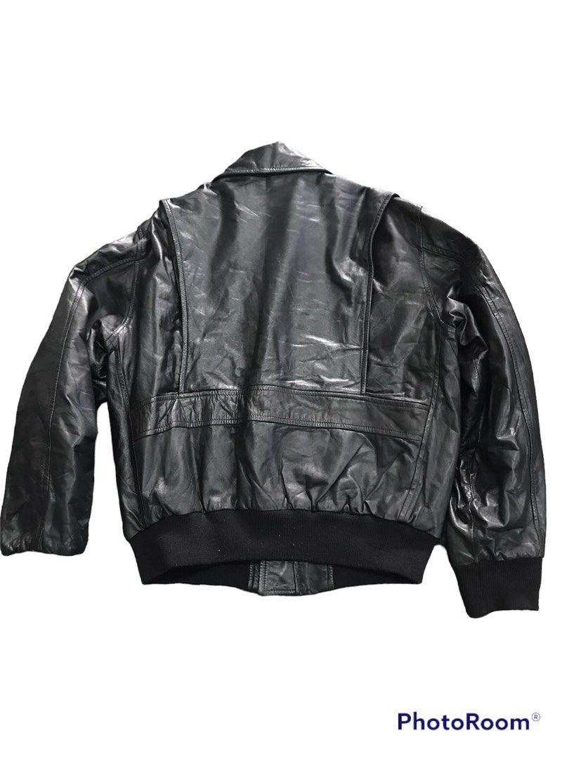 Bomber Jacket Edwin co leather jacket, Men's Fashion, Activewear on ...