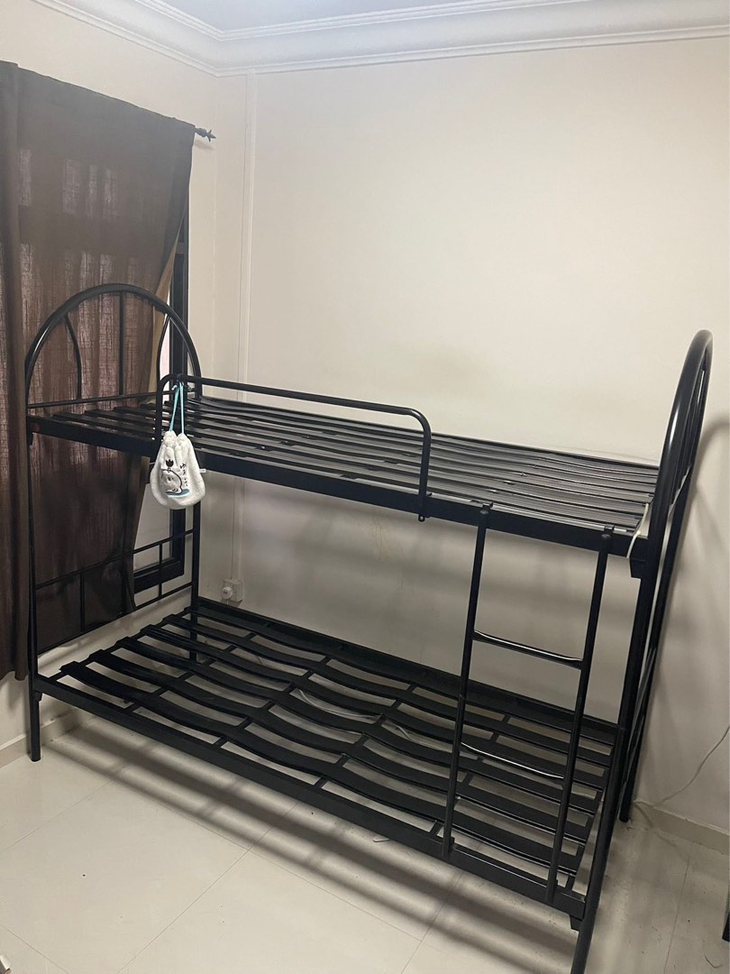 Bunk Double decker bed frame, Furniture & Home Living, Furniture, Bed ...