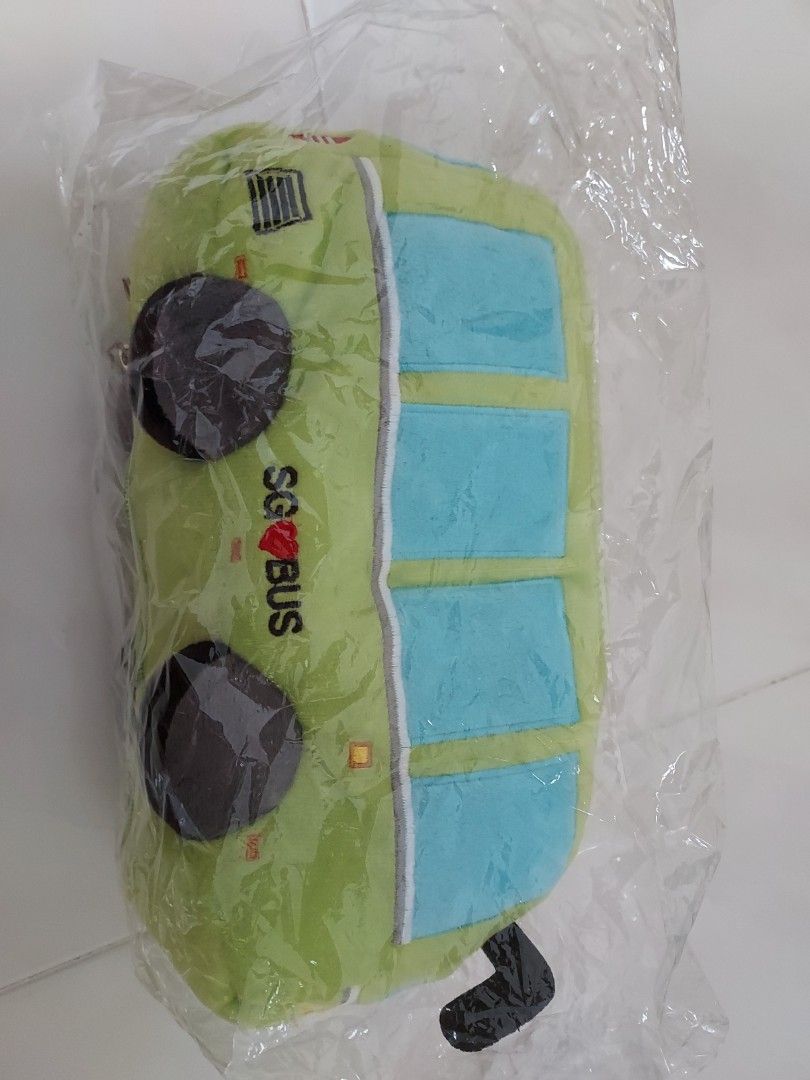 Bus plushie (neck pillow), Hobbies & Toys, Toys & Games on Carousell