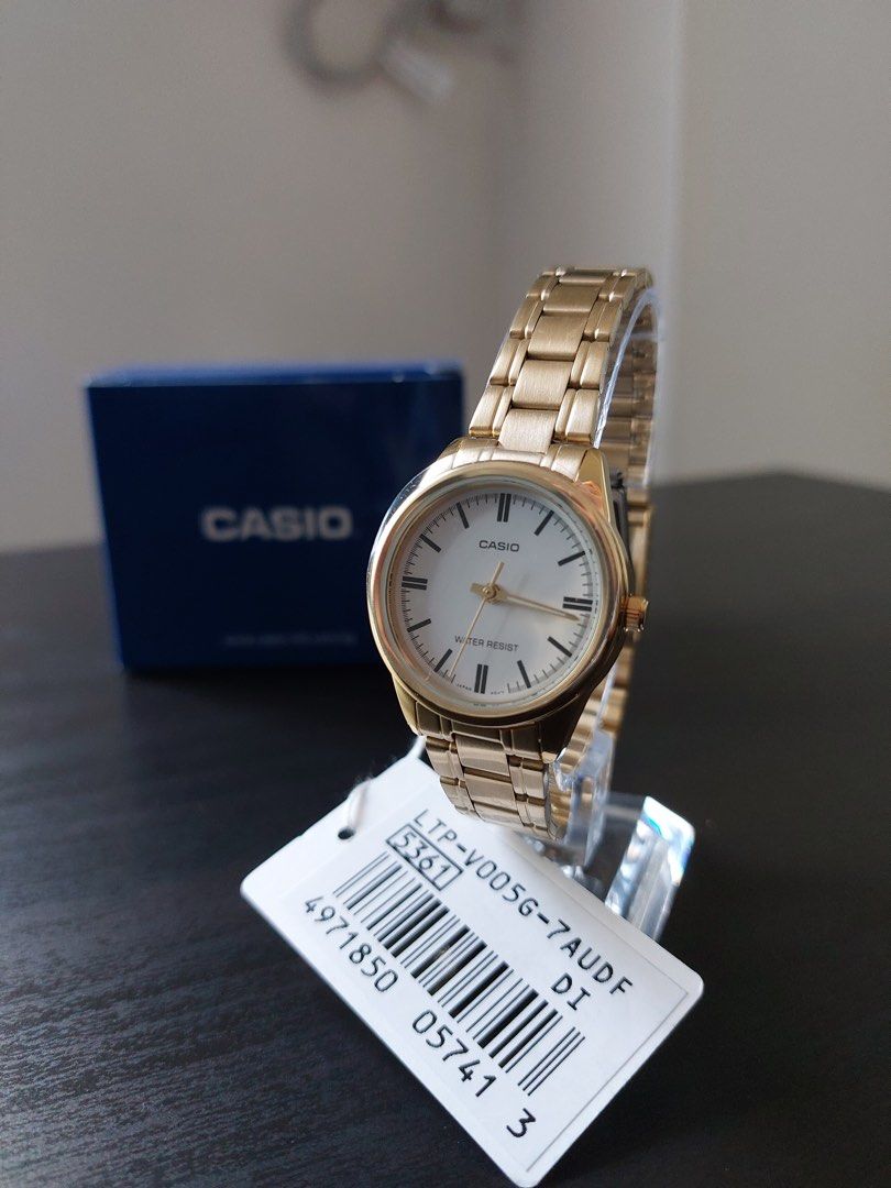 Casio Analog Ladies Watch (LTP-V005G-7AUDF), Women's Fashion, Watches ...