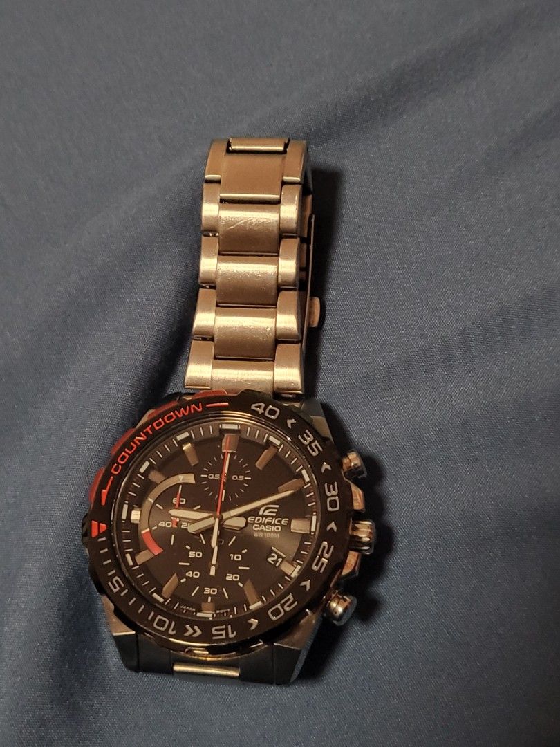 Casio Edifice EFR 566 DY Stainless Steel, Luxury, Watches on Carousell