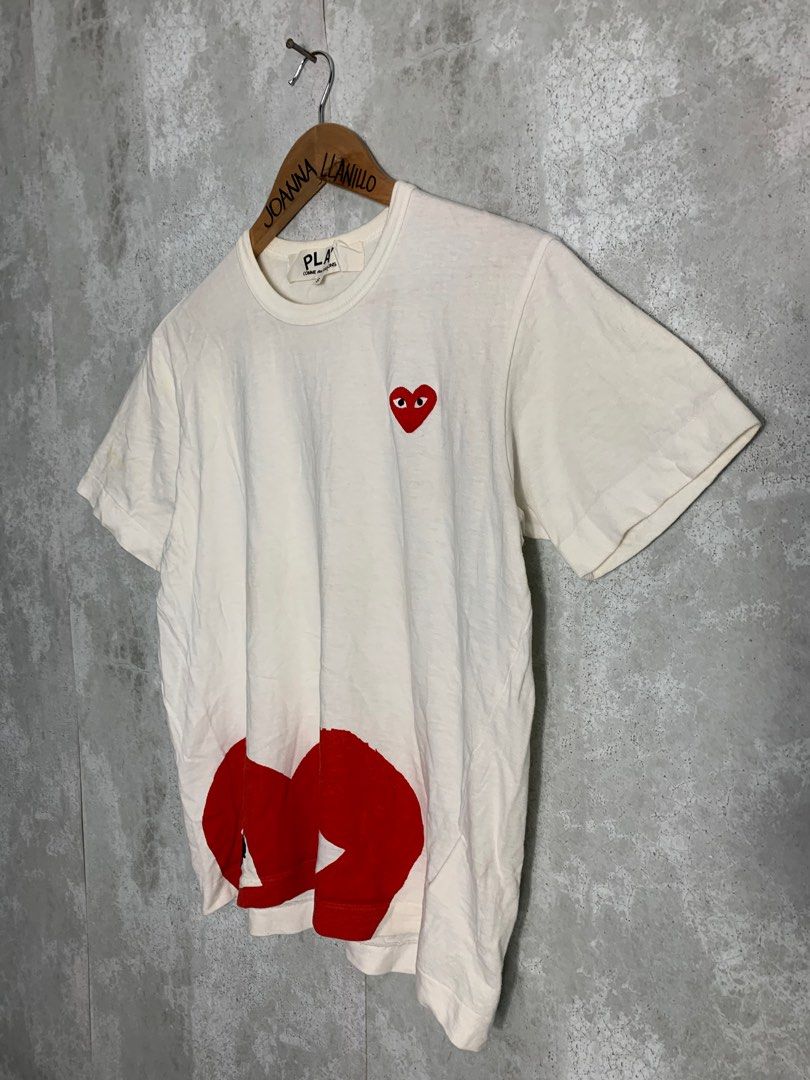 CDG Play Big Heart logo, Men's Fashion, Tops & Sets, Tshirts & Polo ...