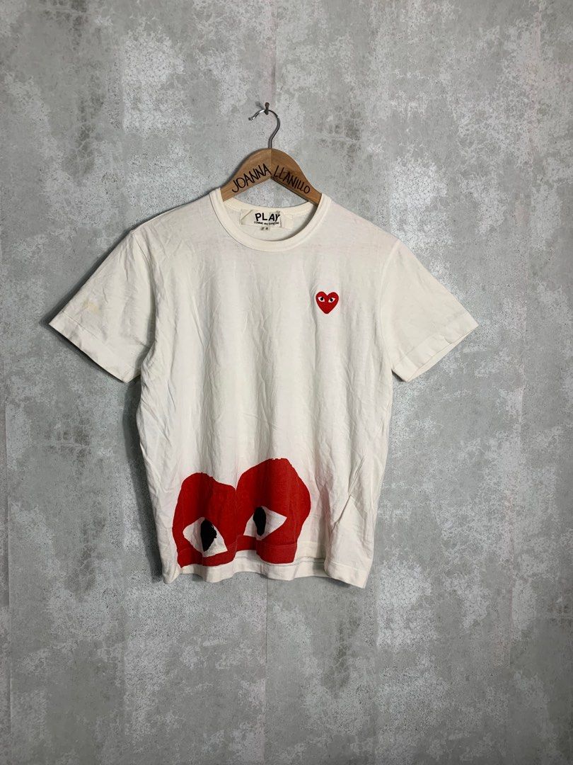 CDG Play Big Heart logo, Men's Fashion, Tops & Sets, Tshirts & Polo ...