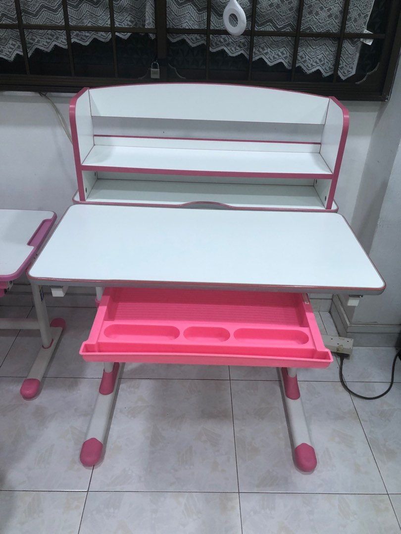 Children study table with chair, Furniture & Home Living, Furniture ...