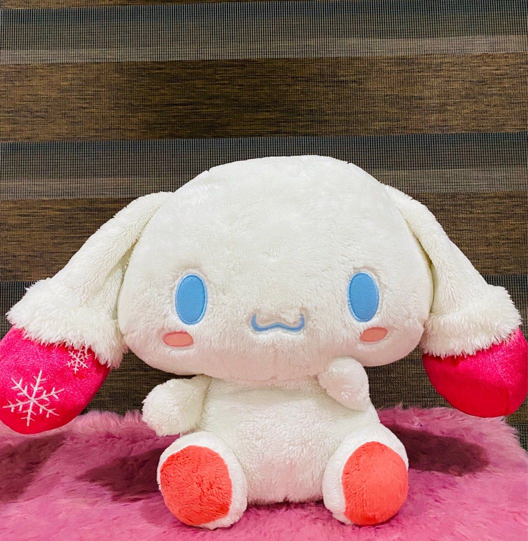 Cinnamoroll red winter plush, Hobbies & Toys, Toys & Games on Carousell