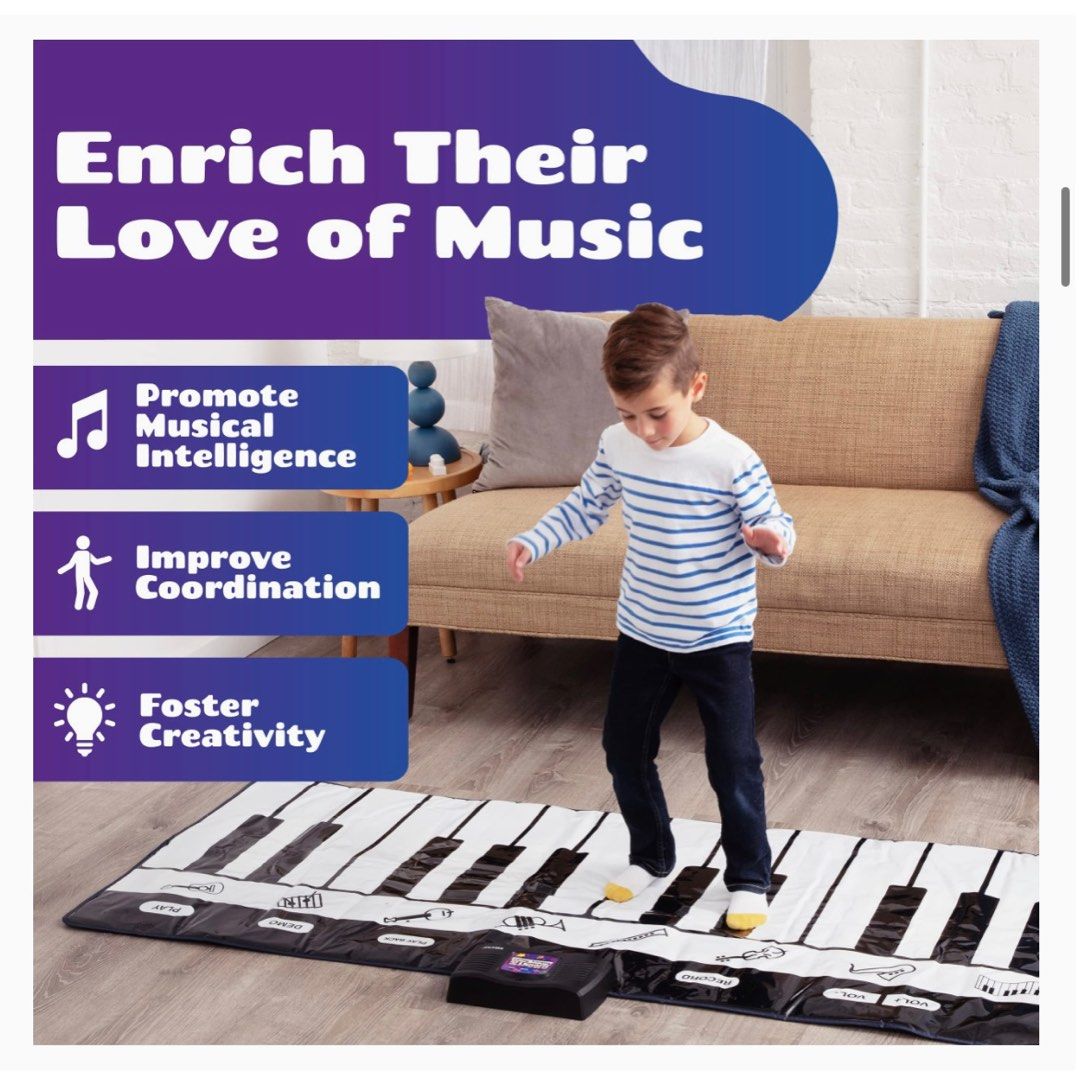 Click n’ Play Gigantic Keyboard Play Mat, Babies & Kids, Infant ...