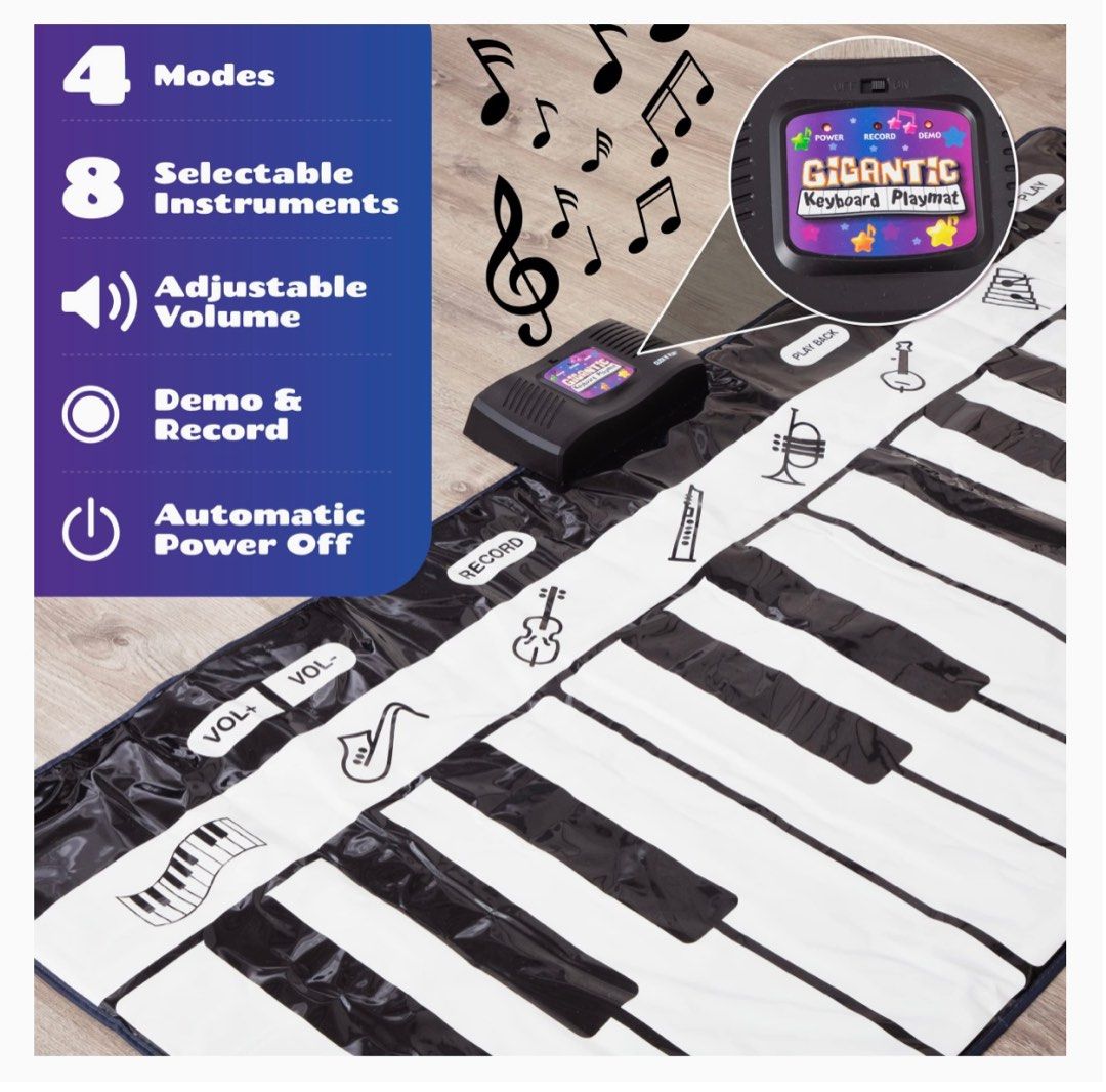 Click n’ Play Gigantic Keyboard Play Mat, Babies & Kids, Infant ...