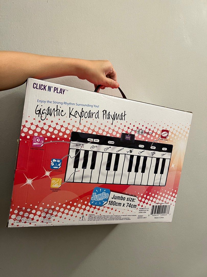 Click n’ Play Gigantic Keyboard Play Mat, Babies & Kids, Infant ...