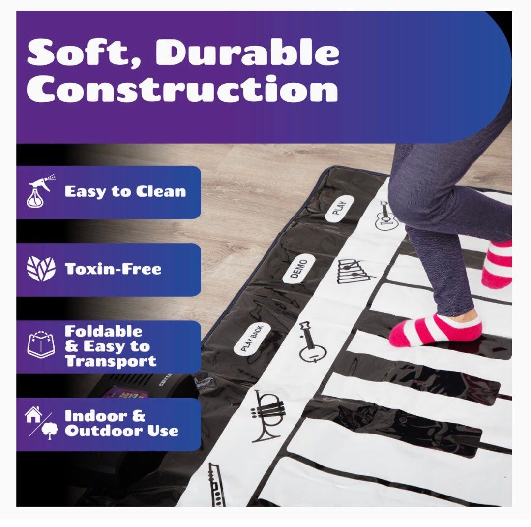 Click n’ Play Gigantic Keyboard Play Mat, Babies & Kids, Infant ...