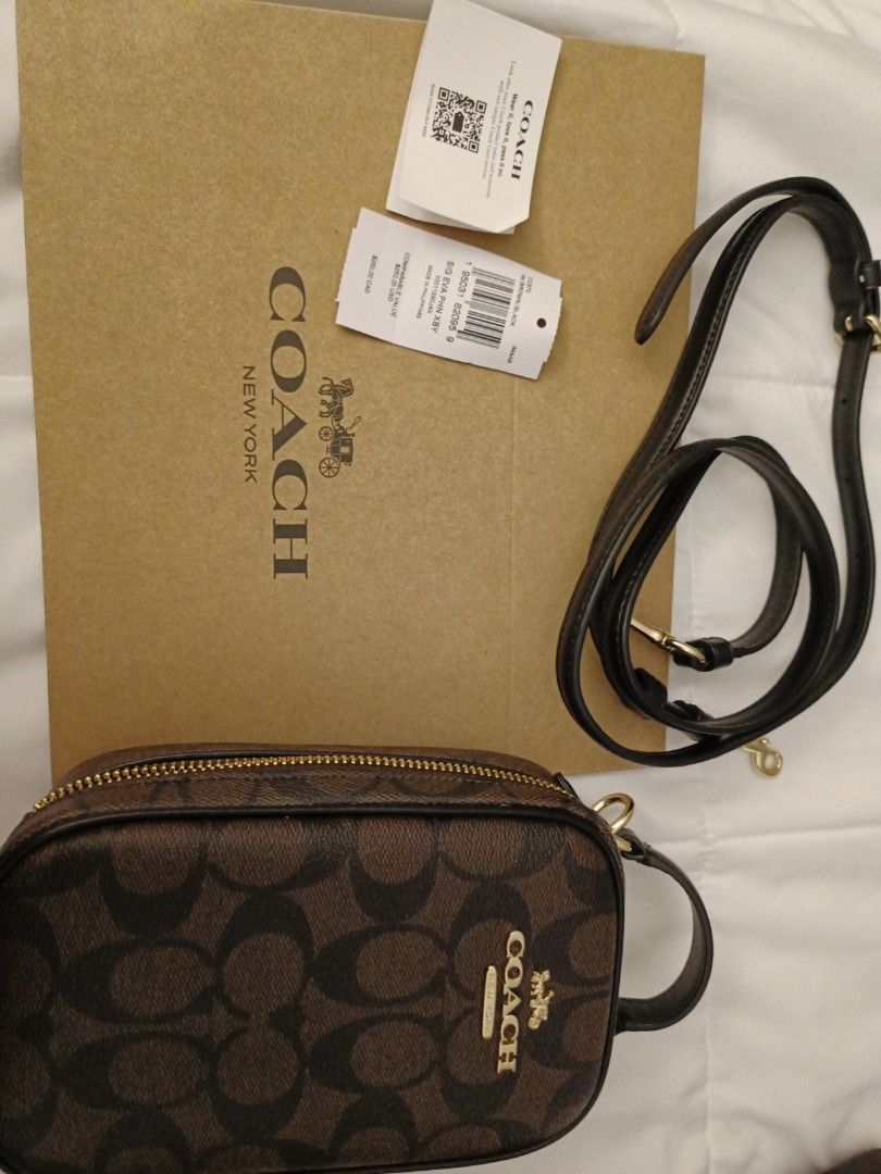 Coach eva phone crossbody signature canvas, Luxury, Bags & Wallets on ...