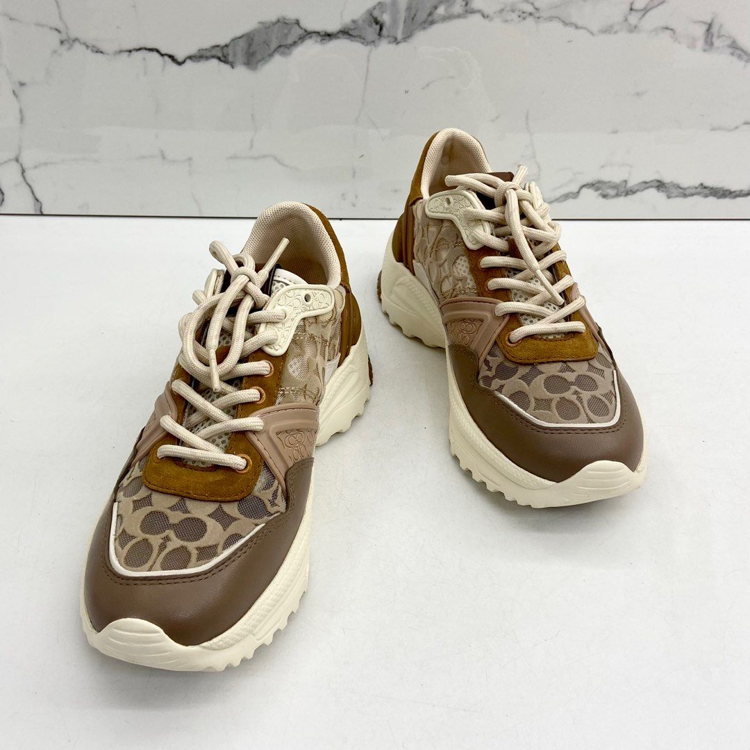 COACH G4706 BEIGE SIGNATURE SEE THROUGH SNEAKERS 227033614 ], Women's ...