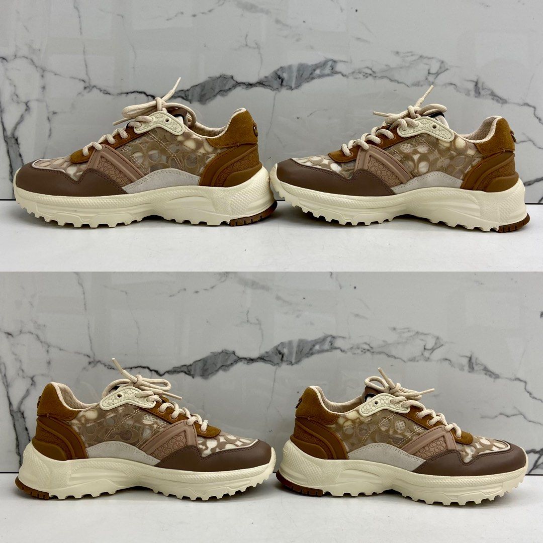 COACH G4706 BEIGE SIGNATURE SEE THROUGH SNEAKERS 227033614 ], Women's ...