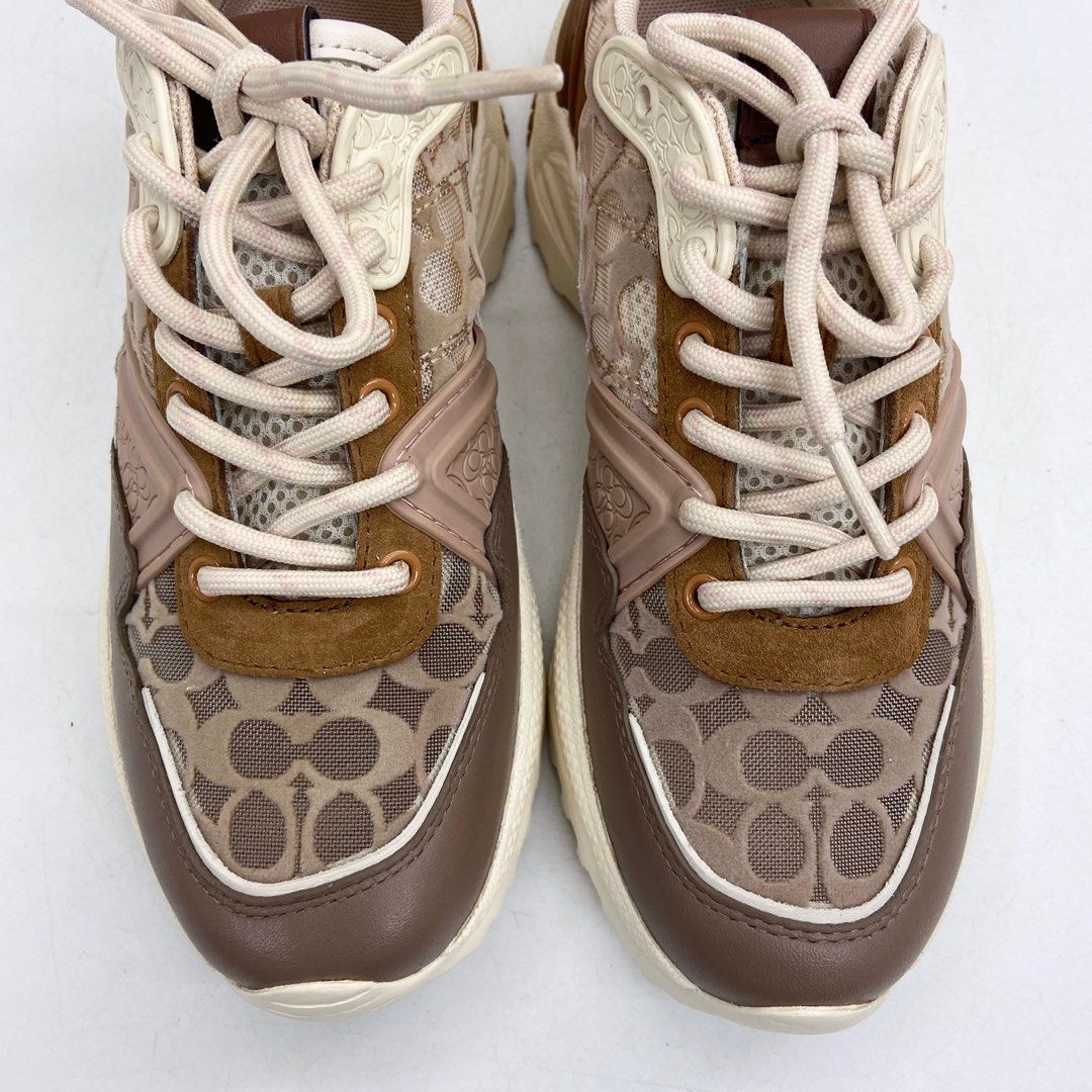 COACH G4706 BEIGE SIGNATURE SEE THROUGH SNEAKERS 227033614 ], Women's ...