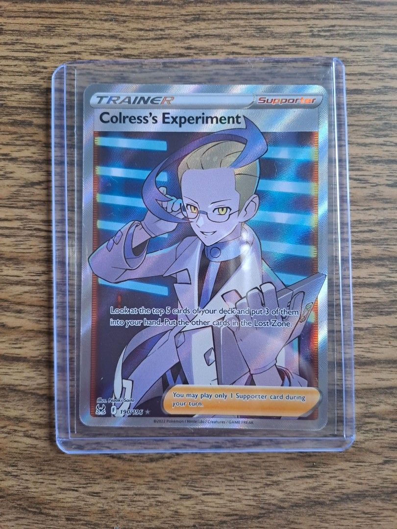 Colress's Experiment FA Full Art Trainer Ultra Rare Pokemon Card Lost ...